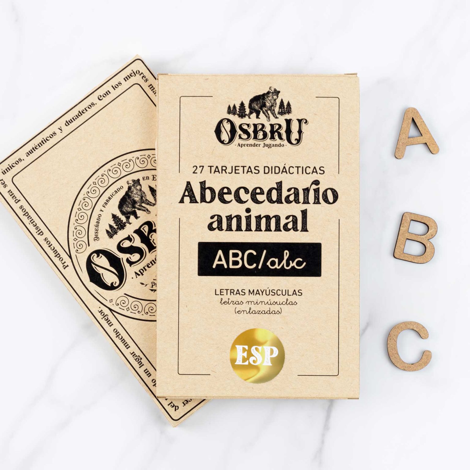 Tarjetas Didácticas Abecedario Animal - Osbru